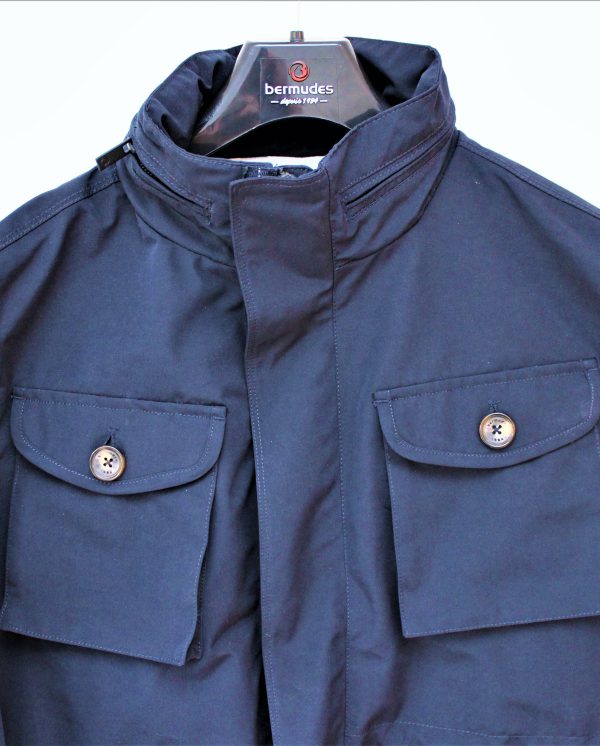 Navy Blue Field Jacket - Pellicano Menswear